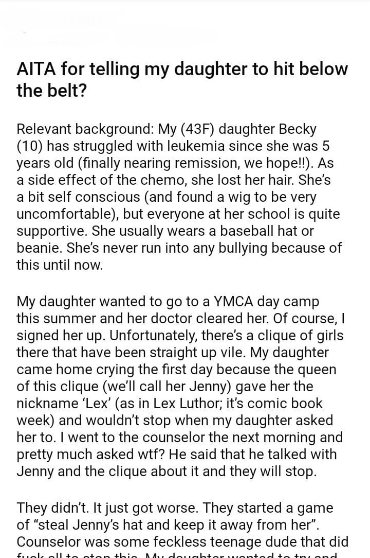 AITA for telling my daughter – DJOTD.com