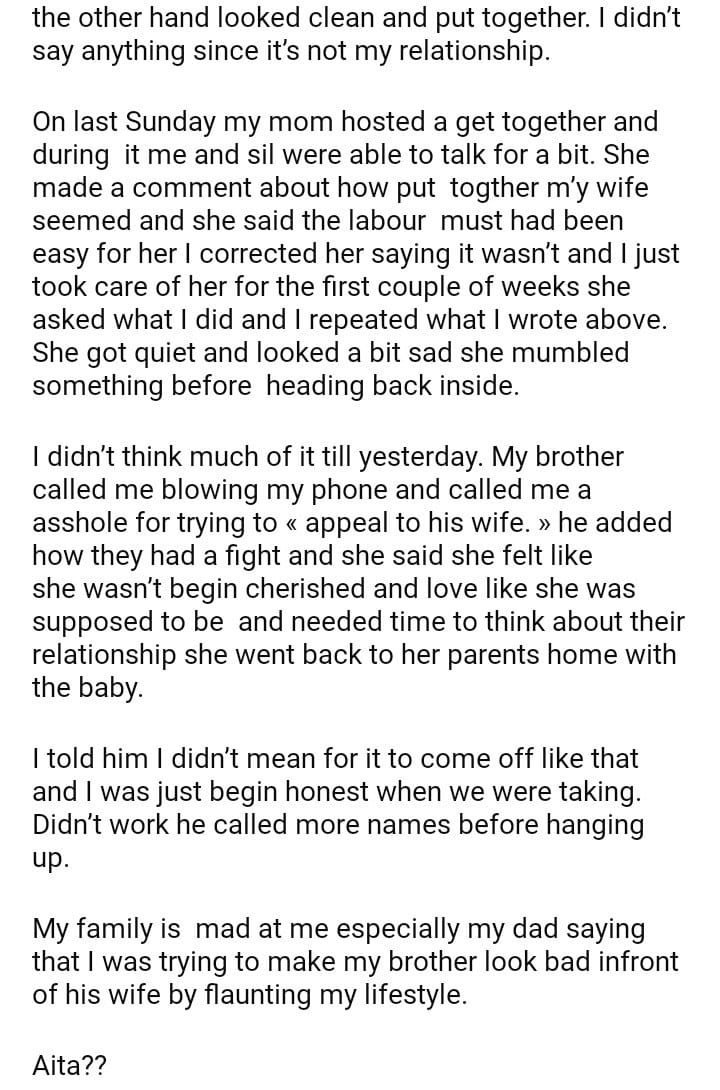 Aita for “ruining” my brothers marriage? – DJOTD.com