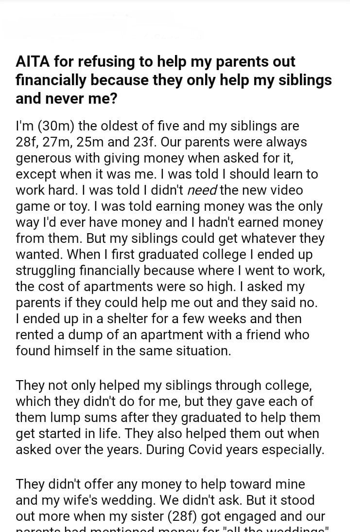 AITA For Refusing To Help My Parents – DJOTD.com