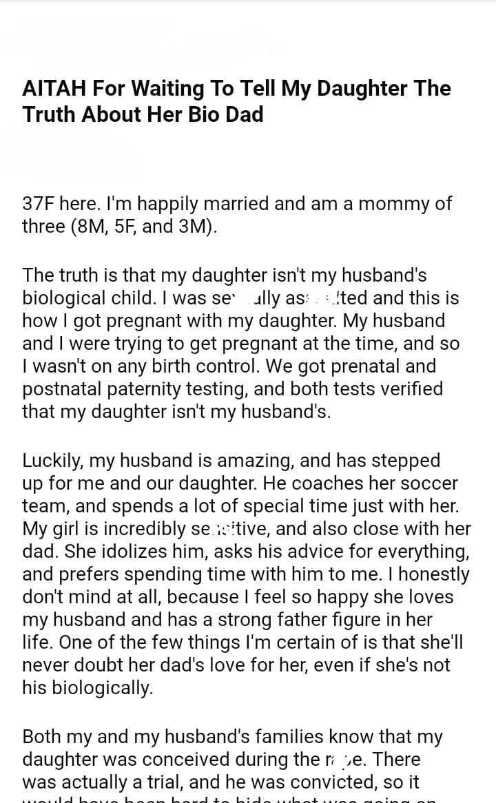 My Daughter The Truth About Her Bio Dad - DJOTD.com