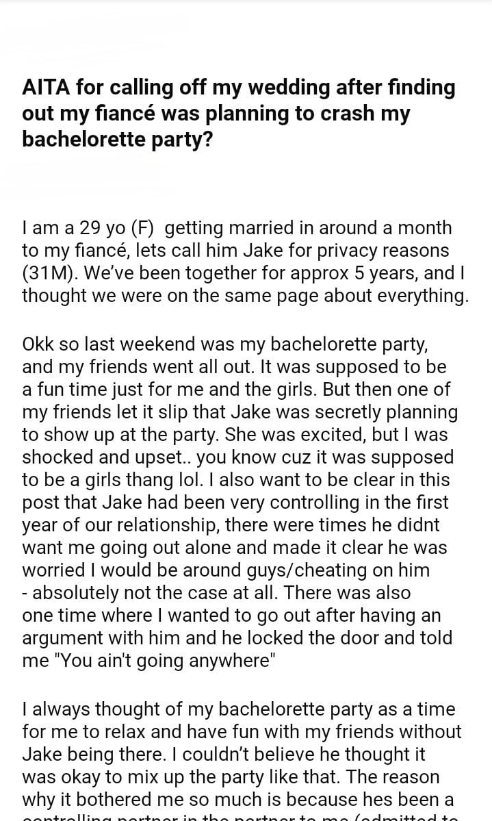 AITA for calling off my wedding after finding out my fiancé plan – DJOTD.com