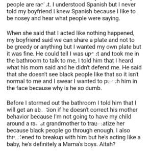 Aitah for telling my boyfriend if he doesn’t his mom? – DJOTD.com