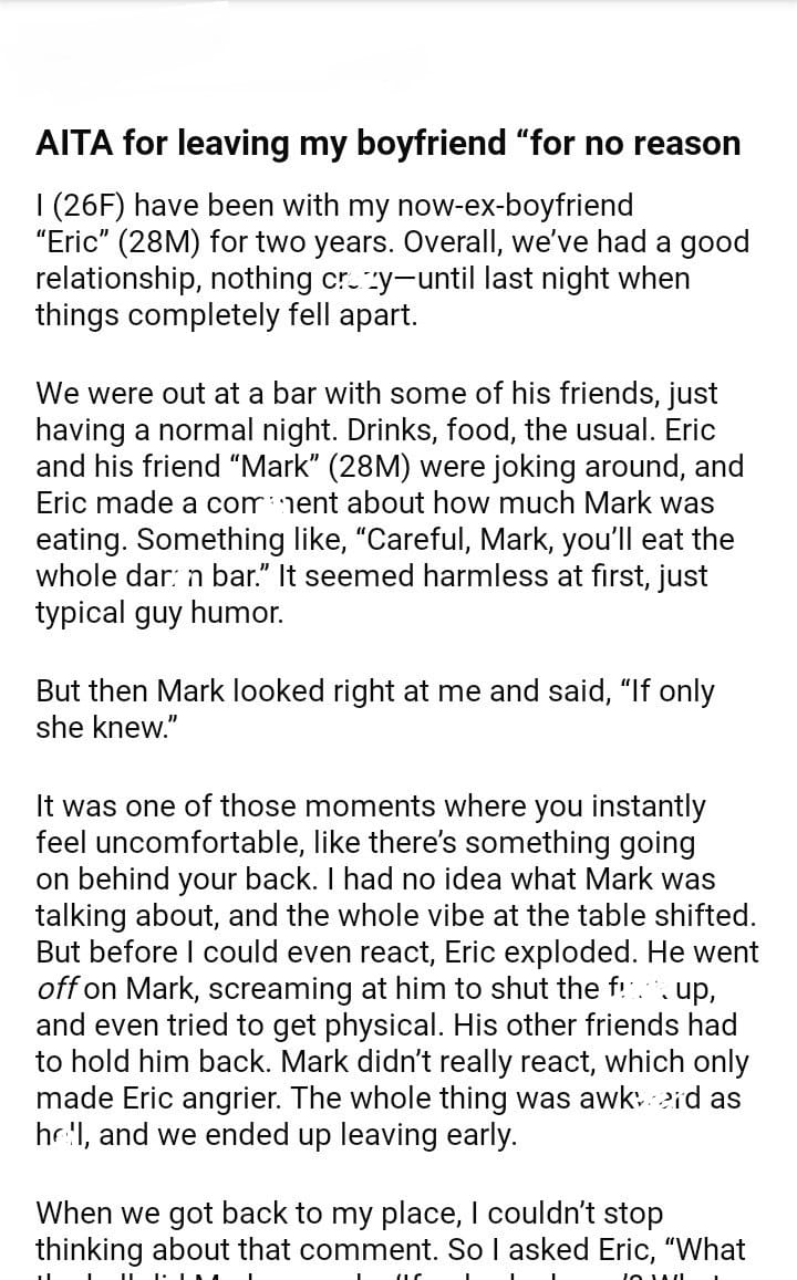 AITA for my boyfriend “for no reason – DJOTD.com