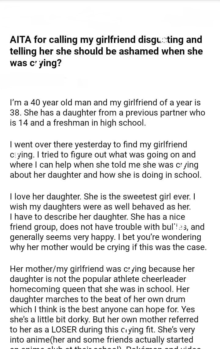 AITA for calling my girlfriend and telling her – DJOTD.com AITA for calling my girlfriend and telling her – DJOTD.com