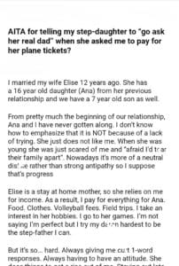 AITA for my step-daughter to “go ask her – DJOTD.com