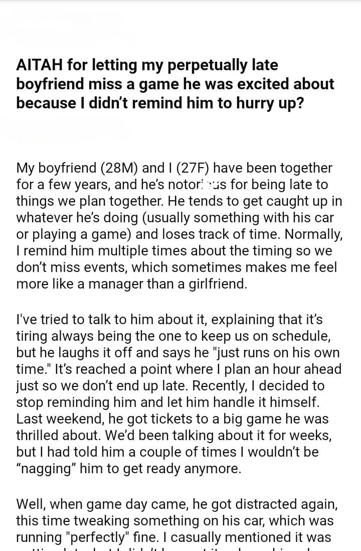 my boyfriend miss a game - DJOTD.com