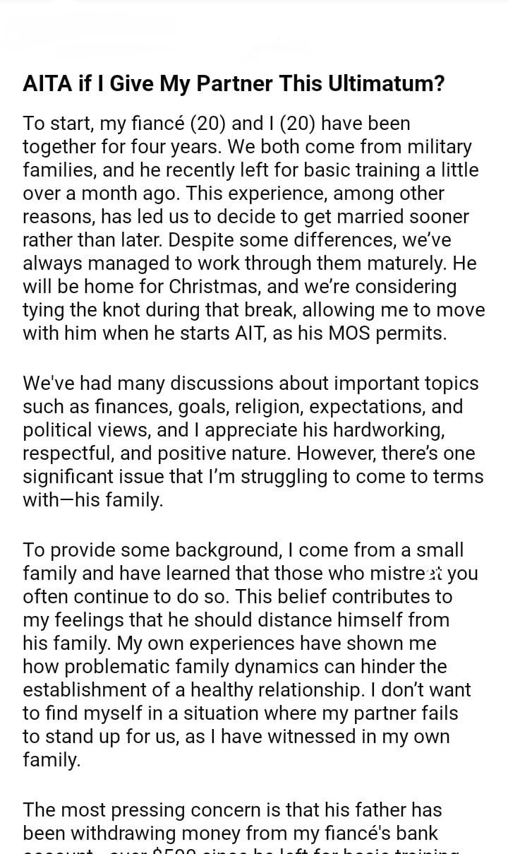 AITA for My Partner Ultimatum? – DJOTD.com