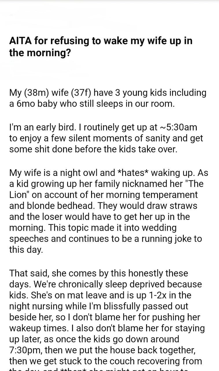 aita for my wife up – DJOTD.com