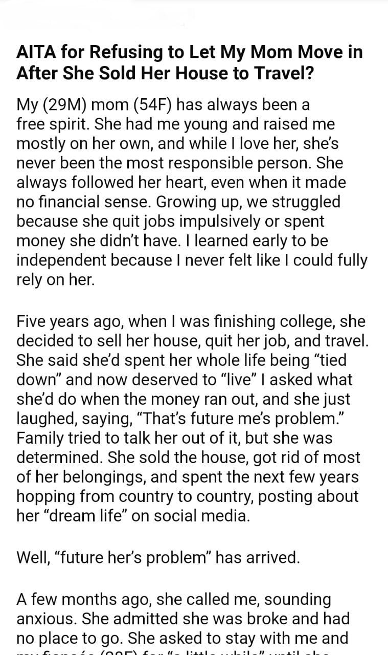 AITA for My Mom Moving – DJOTD.com